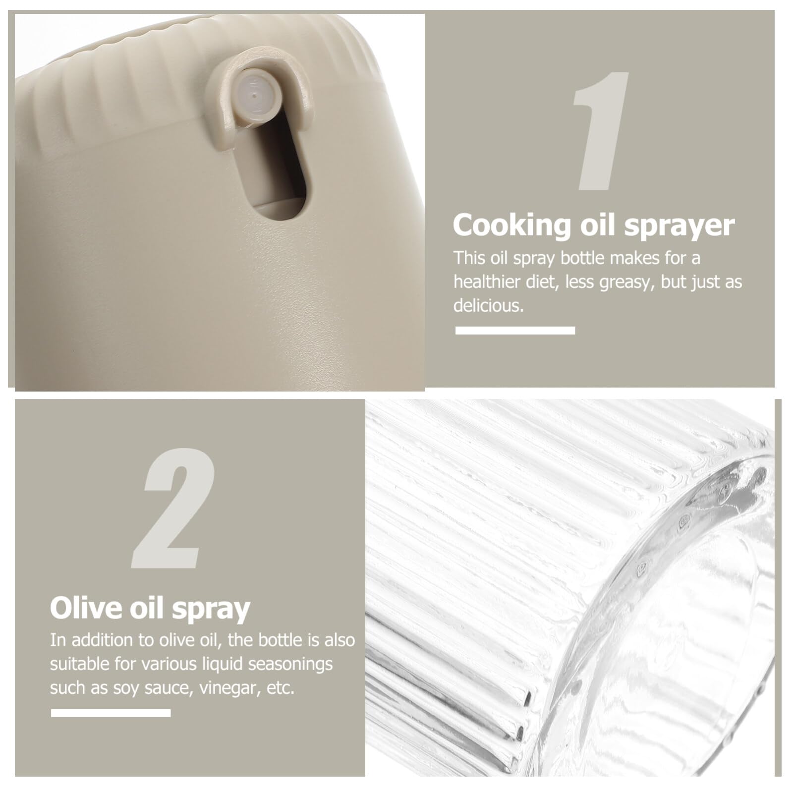 Cabilock Spray Bottle Olive Oil Spray Cooking Gadgets Oil Dispenser Container Oil Bottles for Kitchen .oil Dispenser Kitchen Gadgets Kitchen Oil Container Oil Holder Oil Sprayer for Cooking