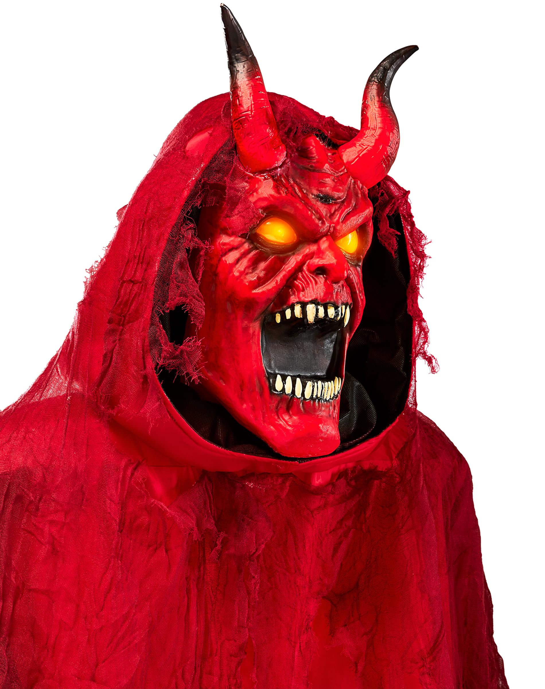 Spirit Halloween 4.9 Ft Hell Spawn Animatronic | Animated Decoration | Body Extends | Light Up LED Eyes | Speaks Phrases