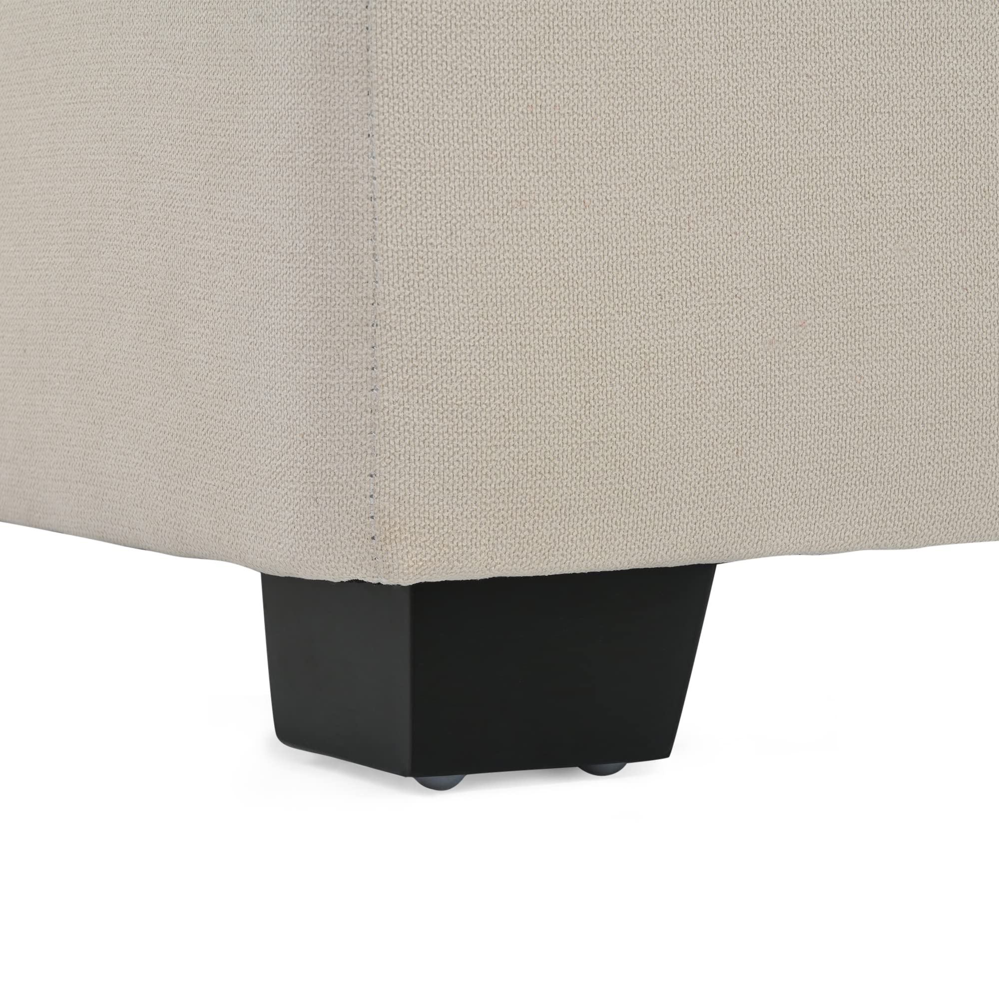 Merax Sofa with Removable Back and Seat Cushions and 4 Comfortable Pillows, Beige