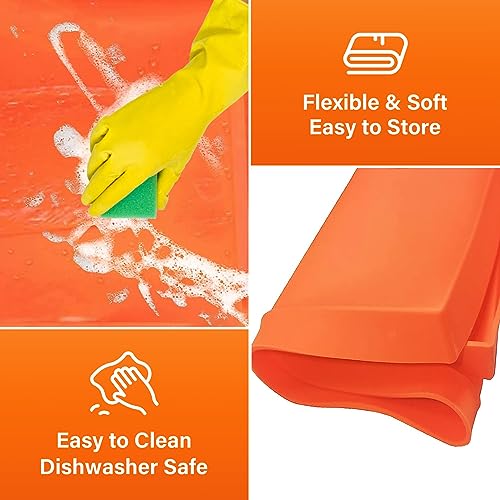 Griddle Mat for Blackstone 28 Inch Griddle,28" Blackstone Griddle Mat,Heavy Duty Food Grade Silicone Grill Cover Mat,Protect Griddle from Rodents,Insects,Debris,and Rust,All Season Protective Cover