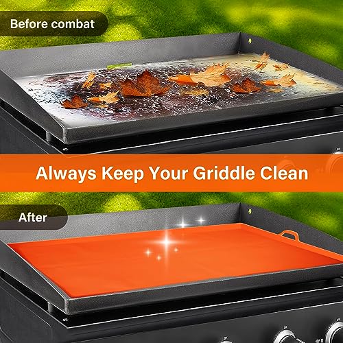 Griddle Mat for Blackstone 28 Inch Griddle,28" Blackstone Griddle Mat,Heavy Duty Food Grade Silicone Grill Cover Mat,Protect Griddle from Rodents,Insects,Debris,and Rust,All Season Protective Cover