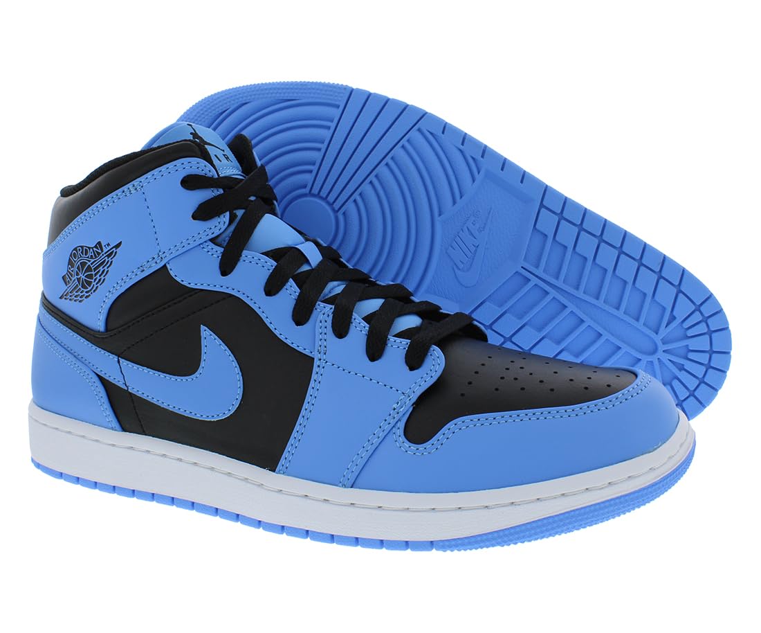 Nike Air Jordan 1 Mid Men's Shoes University Blue/Black White DQ8426 401 - Size 8
