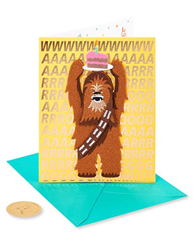 Papyrus Funny Star Wars Birthday Card (Wookie for Happy Birthday)