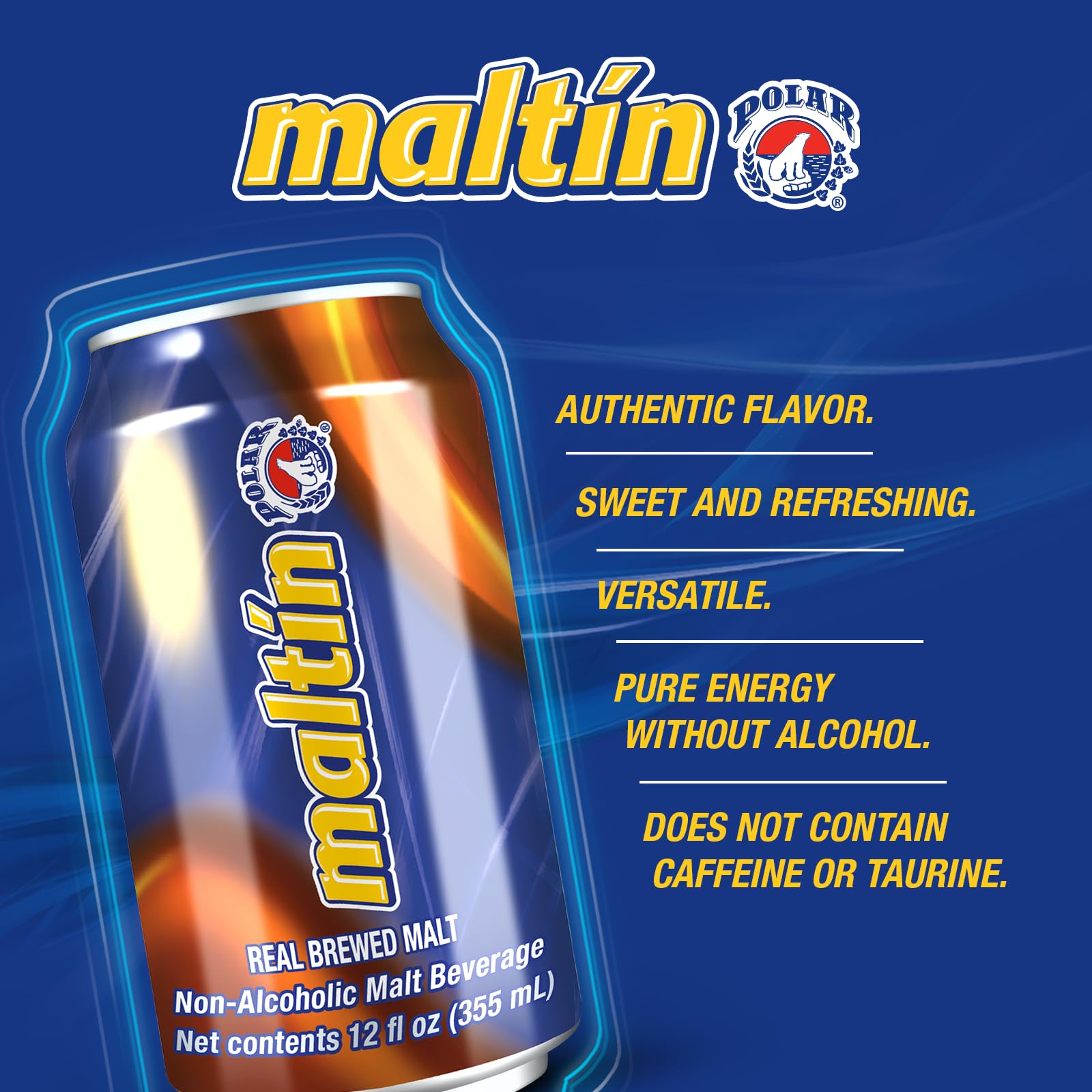 Maltin Polar Non-Alcoholic Malt Beverage – Natural Cane Sugar Drink (6-Pack)