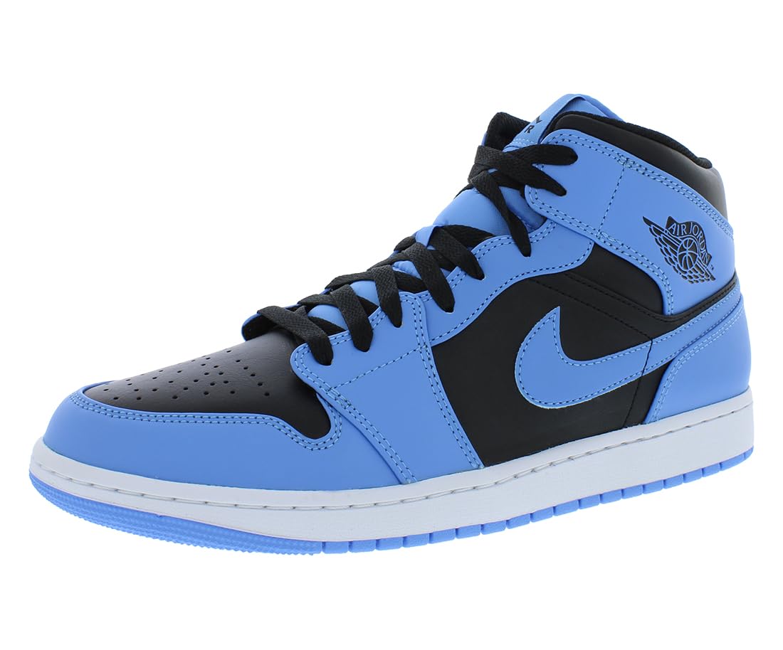 Nike Air Jordan 1 Mid Men's Shoes University Blue/Black White DQ8426 401 - Size 8