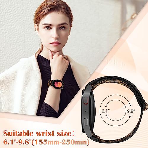 Compatible with Samsung Galaxy Watch 5 40mm 44m /Galaxy Watch 4 Band 40mm 44m/Watch 5 Pro Band 45mm/Watch 4 Classic Strap 42mm 46mm, 20mm Soft Elastic Wristband Women Men (5 Pack)