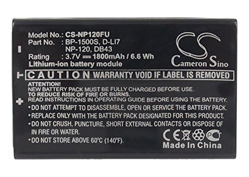 IUPPA Replacement Battery Compatible with Sports Camera HT200, TM200 1800mAh/3.7V