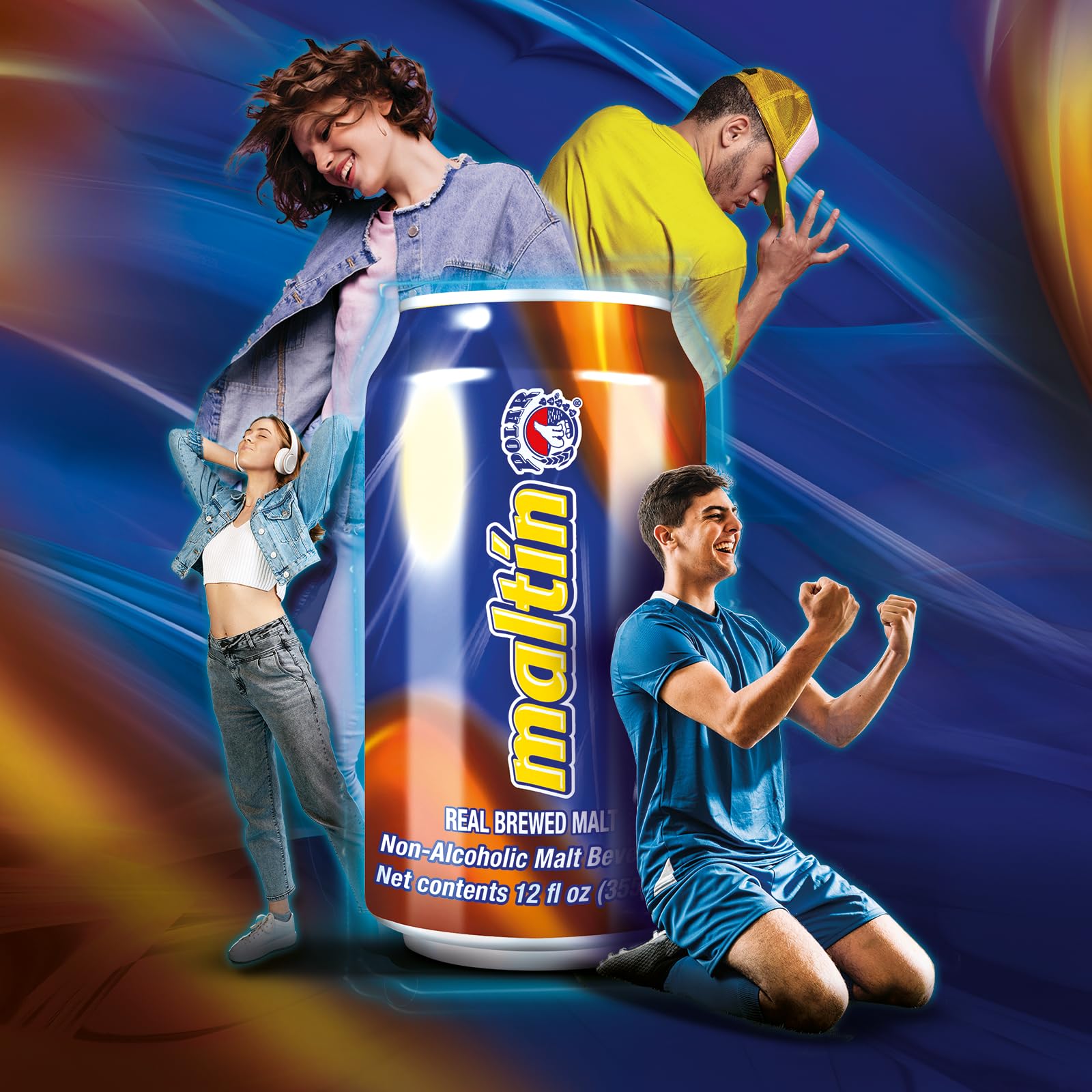 Maltin Polar Non-Alcoholic Malt Beverage – Natural Cane Sugar Drink (6-Pack)