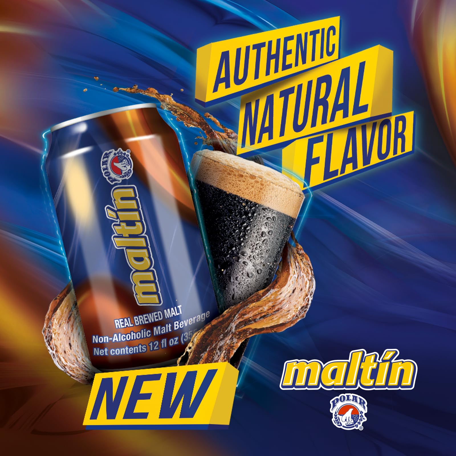 Maltin Polar Non-Alcoholic Malt Beverage – Natural Cane Sugar Drink (6-Pack)