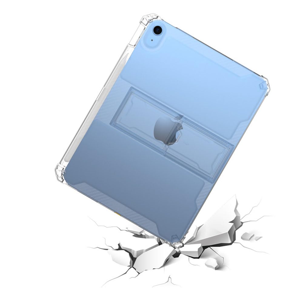 SFFINE Clear Case for New iPad 10th Generation 10.9-inch 2022,Slim Soft Flexible Lightweight TPU Gel Silicone Case Cover Skin with Pencil Holder for iPad 10.9" 10th Gen 2022 (Clear Stand)