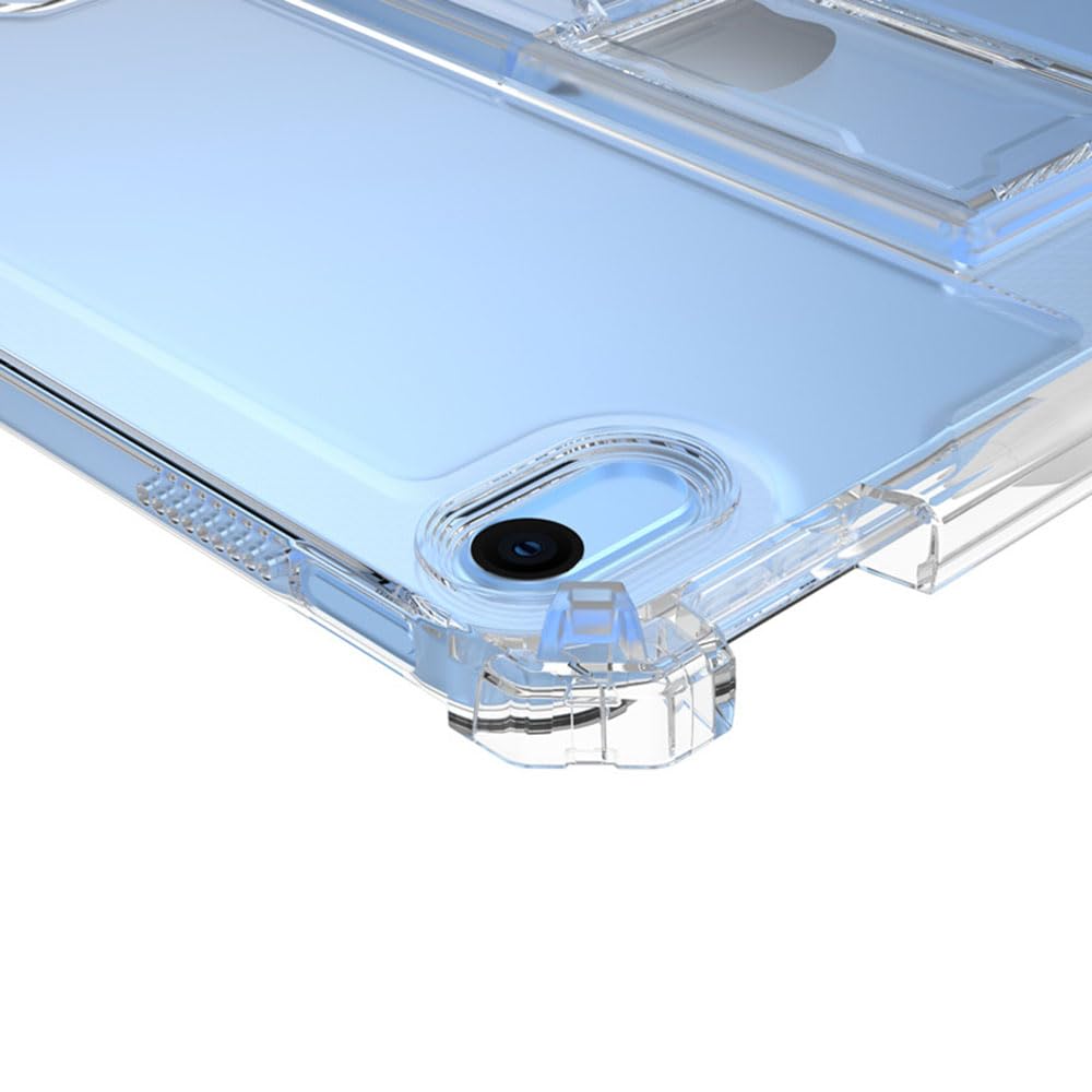 SFFINE Clear Case for New iPad 10th Generation 10.9-inch 2022,Slim Soft Flexible Lightweight TPU Gel Silicone Case Cover Skin with Pencil Holder for iPad 10.9" 10th Gen 2022 (Clear Stand)