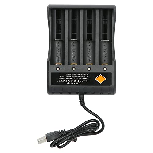 Battery Charger Lithium Dc4.2V Liion Battery Box Bay USB 3.7V for Cable 4 Slot Charger Power Battery Adapter Battery Packs