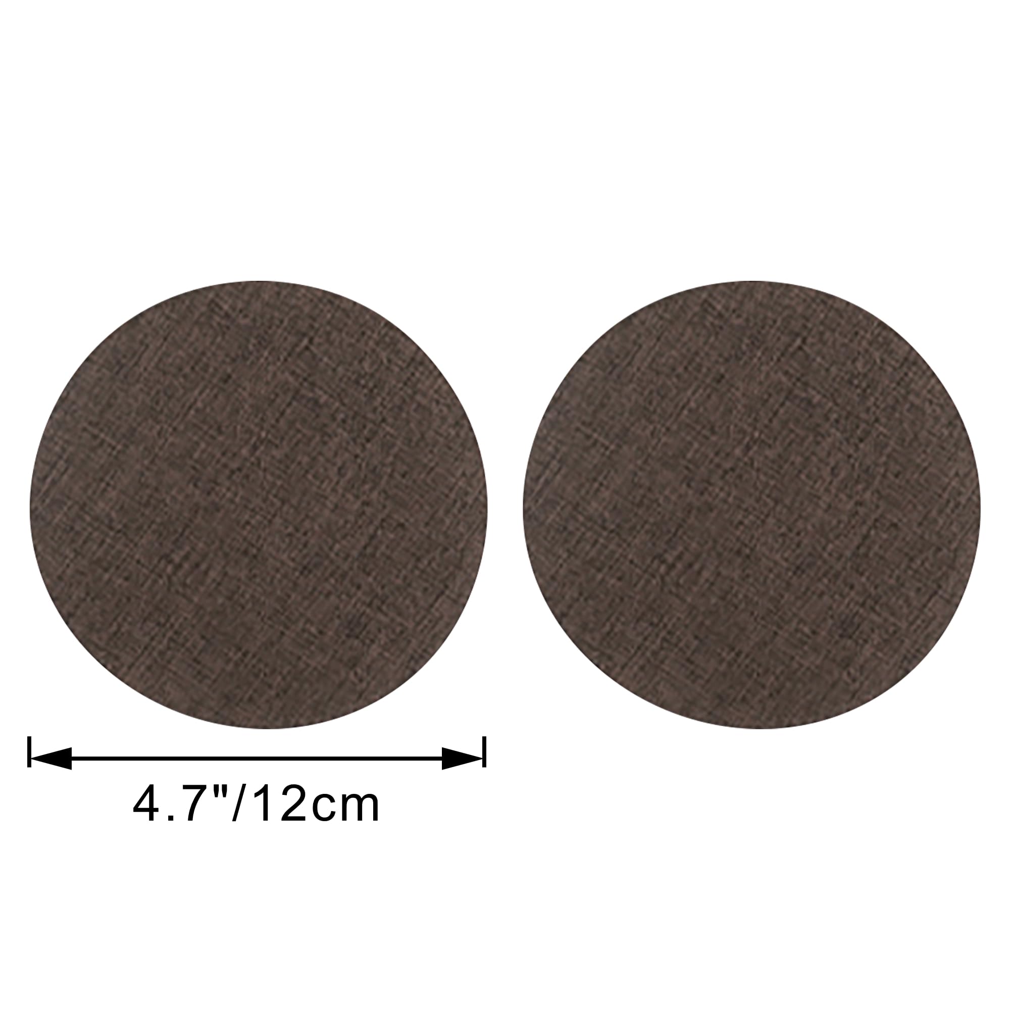 Kiven Led Light Cover,Light Blocking Stickers, 4.7in in Dia, Brown Fabric, LED Light Dimming Sticker for Recessed Light/Can Light, LED Spotlight, Ceiling Light, Downlight