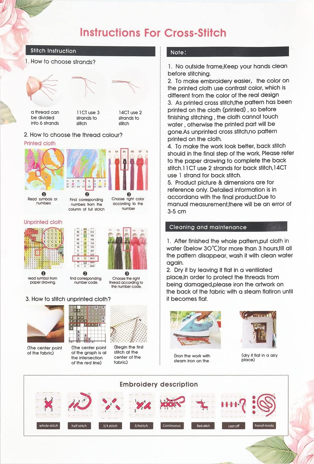 WUSARPLY Christmas Stamped Cross Stitch Kits - Gnome Counted for Beginners Adults Needlepoint Cross-Stitch Patterns Dimensions Needlecrafts Embroidery Arts and Crafts 11.8''x15.8''