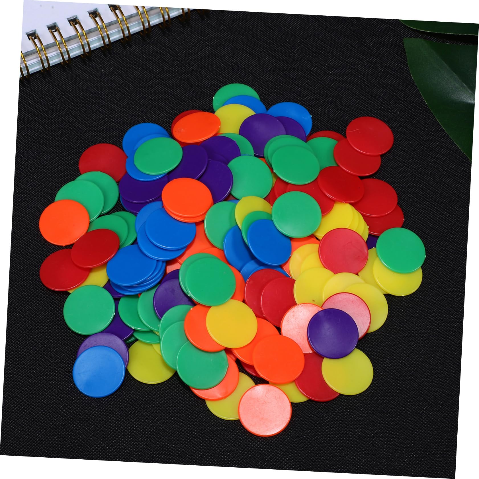 TOYANDONA Wide-application Counting Chips Bingo Chips Poker Chips Set 180pcs Acrylic Discs Math Learning Toys Party Favors