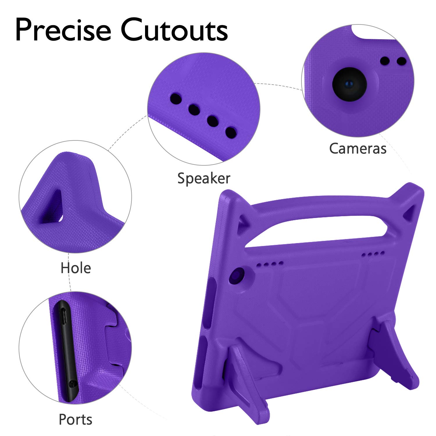 2022 8 in Android Tablet Cases 2020/2022, Ubearkk Lightweight Shockproof Anti-Slip Cover with Foldable Stand for 8β Display Tablet (ONLY fit for 12th/10th Gen, 2022/2020 Release)