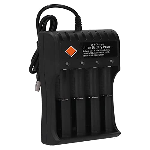 Battery Charger Lithium Dc4.2V Liion Battery Box Bay USB 3.7V for Cable 4 Slot Charger Power Battery Adapter Battery Packs