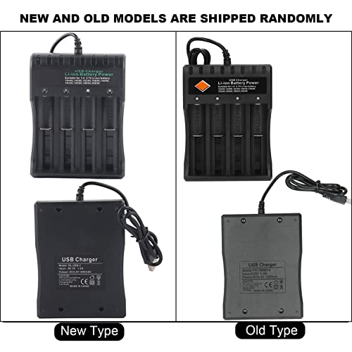 Battery Charger Lithium Dc4.2V Liion Battery Box Bay USB 3.7V for Cable 4 Slot Charger Power Battery Adapter Battery Packs