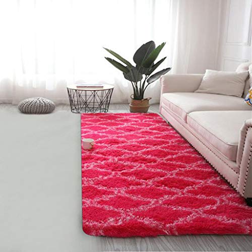 Scceatti Kitchen Mat Fluffy Bath Mats Hot Pink Boho Bathroom Rugs Modern Decor Ultra Rug Shaggy Home Area Mat Soft Plush Floor Rugs Room Carpet Home Decor for Kitchen Floor Kitchen Decor 63X20In Prime