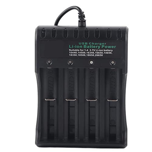 Battery Charger Lithium Dc4.2V Liion Battery Box Bay USB 3.7V for Cable 4 Slot Charger Power Battery Adapter Battery Packs