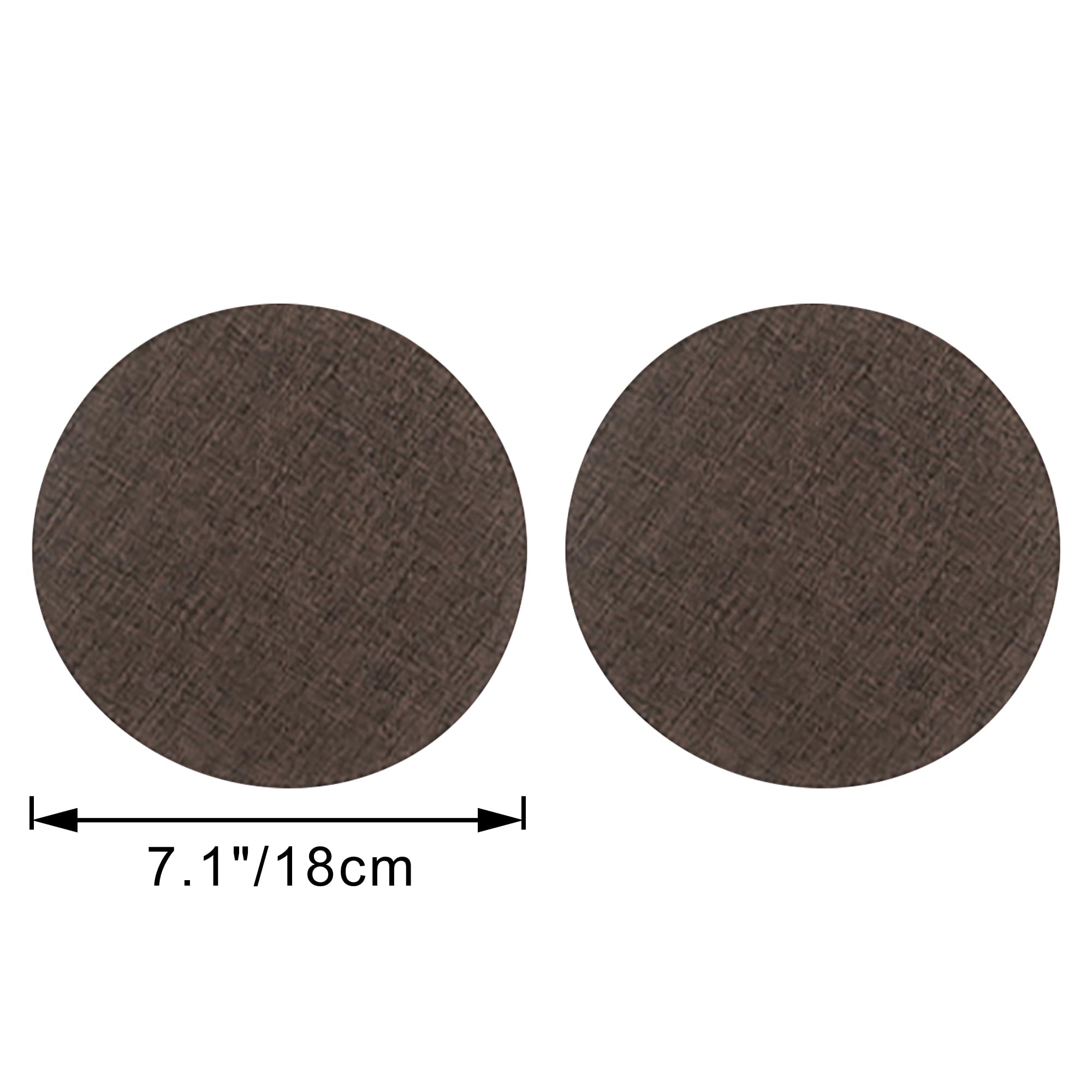 Kiven Led Light Cover,Light Blocking Stickers, 7.1in in Dia, Brown Fabric, LED Light Dimming Sticker for Recessed Light/Can Light, LED Spotlight, Ceiling Light, Downlight