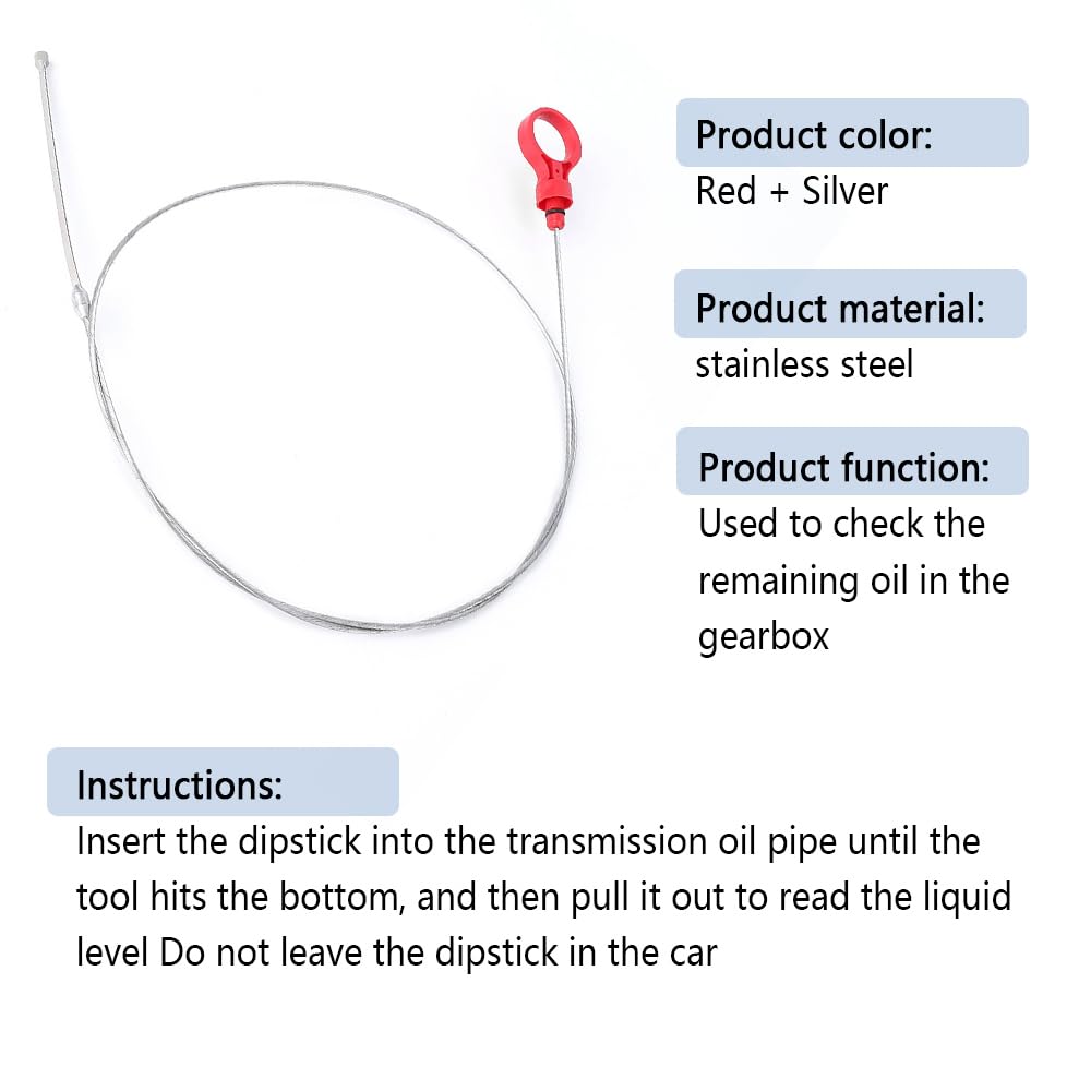NHHC Automatic Transmission Dipstick Compatible with Jeep Dodge Chrysler with 2.7 3.5 3.6 3.7 5.7 6.1 6.4L Transmission Oil,OEM#8863B 9336 42RLE NAG1 Transmission Fluid Dipstick with O-Sealing Cap