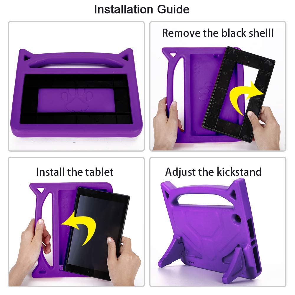 2022 8 in Android Tablet Cases 2020/2022, Ubearkk Lightweight Shockproof Anti-Slip Cover with Foldable Stand for 8β Display Tablet (ONLY fit for 12th/10th Gen, 2022/2020 Release)