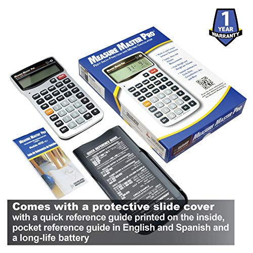 Calculated Industries 4020 Measure Master Pro Feet-Inch-Fraction and Metric Construction Math Calculator