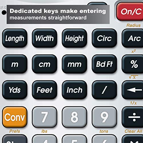 Calculated Industries 4020 Measure Master Pro Feet-Inch-Fraction and Metric Construction Math Calculator