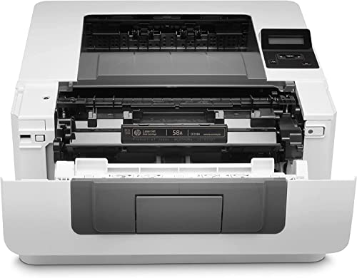 HP Laserjet Pro M404n Black and White Single-Function Wired Laser Printer, White - Print only - 2-line LCD Display, 40 ppm, 4800 x 600 dpi, Ethernet, Hi-Speed USB, Cbmoun Printer_Cable