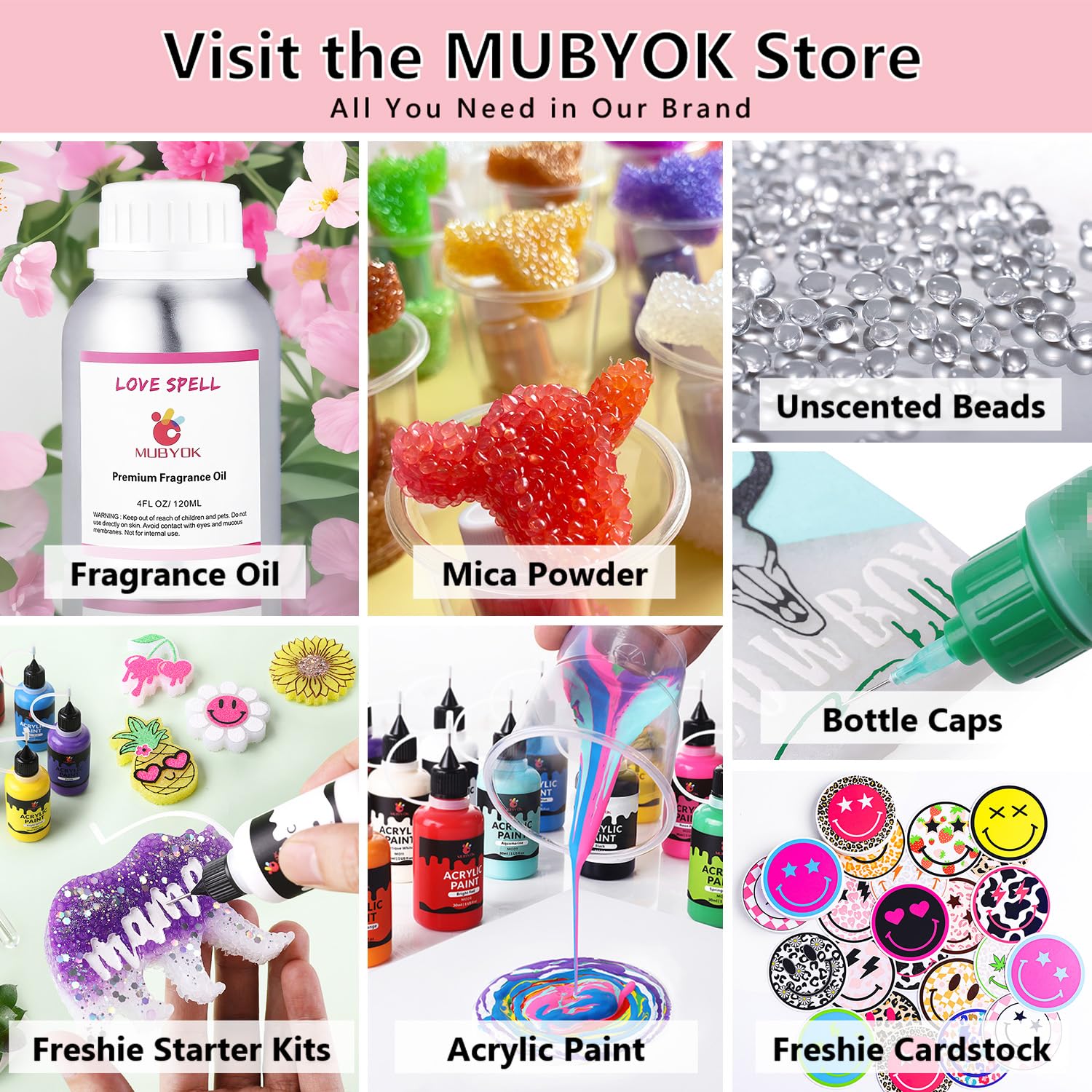 (300 Design Optional) MUBYOK M346 Truck Silicone Freshie Mold for Baking Aroma Beads Car Freshie Supplies