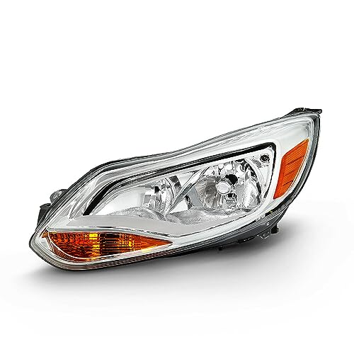 MXDEQHF Headlight Left Driver Side Clear Lens Chrome Housing Halogen Type BM5Z13008M 5_HD-JH-FFOC12-L BM5Z13008K