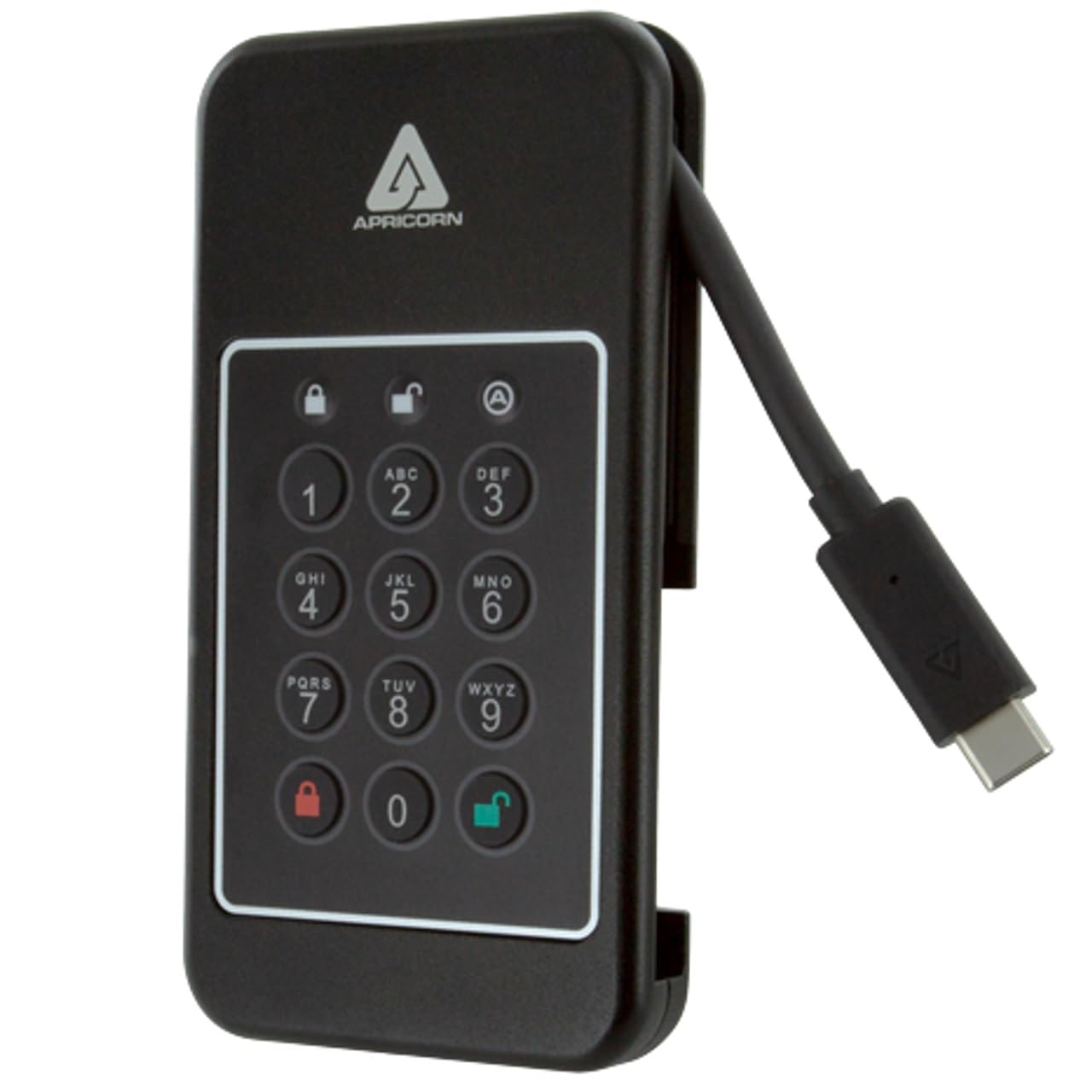 Apricorn 1TB Aegis NVX – Ultra High Speed NVMe 10Gbps USB Type C Hardware-Encrypted Drive (ANVX-1TB)