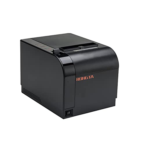 Rongta Thermal Receipt Printer, 80mm Receipt Printers, Thermal Pos Printer with Auto Cutter Support Cash Drawer,USB Serial Ethernet Support ESC/POS, Compatible with Windows/Mac/Linux (RP820)