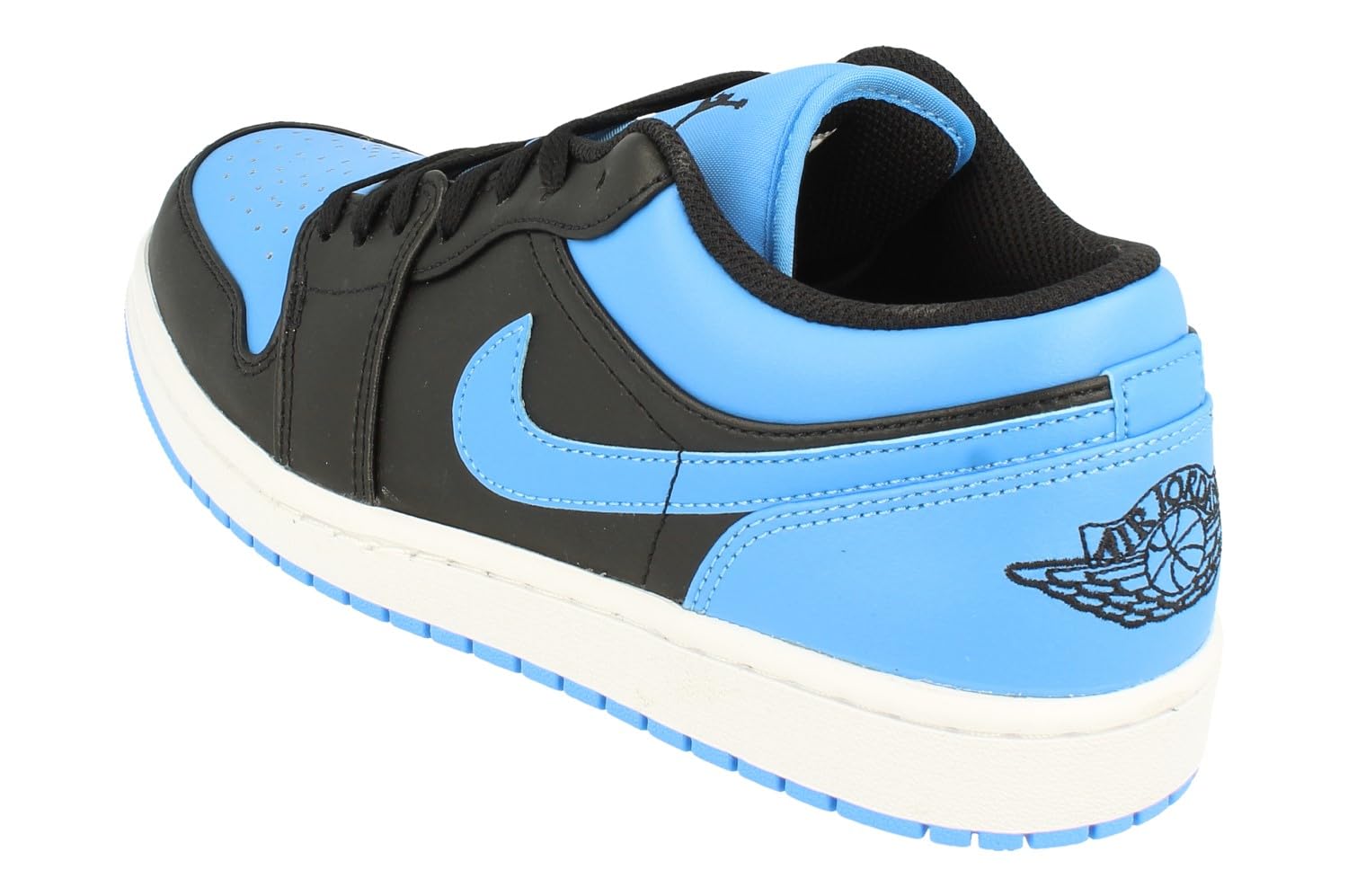 Nike Air Jordan 1 Low Men's Black/Black-University Blue 553558-041 10