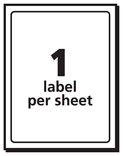 Avery Printable Shipping Labels, 4" x 6", White, Packs of 20, 6 Packs, 120 Blank Address Labels Total (05292)