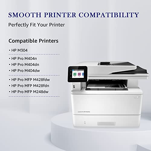 Mooho Compatible Toner Cartridge Replacement for HP 58A CF258A 58X CF258X Toner for HP Laserjet Pro M404n M404dn M404dw MFP M428fdw M428fdn M428dw M404 Toner Printer (2 Black, with Chip)