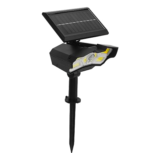 Demeras Solar Landscape Spotlights, 2400mah Bright Solar Flood Lights Auto Induction 2 Adjustable Brightness Modes for Patio (ASTEY-KXK-600-128COB)