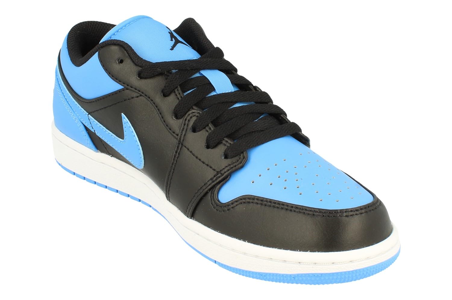 Nike Air Jordan 1 Low Men's Black/Black-University Blue 553558-041 10