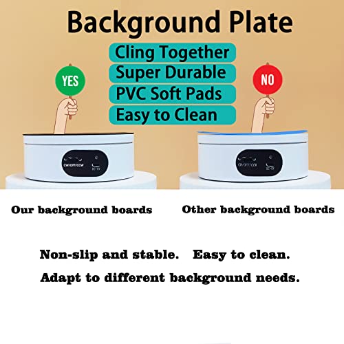 Motorized Rotating Display Stand for Epoxy Glitter Tumbler,360 Degree Automatic Mute Rotating Turntable for Photography Products Display,Live Video Show,Tumbler Supplies Spinner,Jewelry,Models,Battery