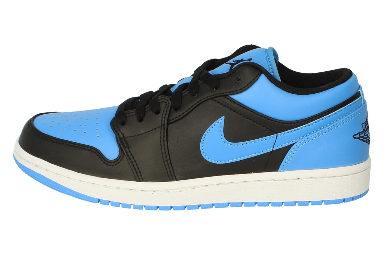 Nike Air Jordan 1 Low Men's Black/Black-University Blue 553558-041 10