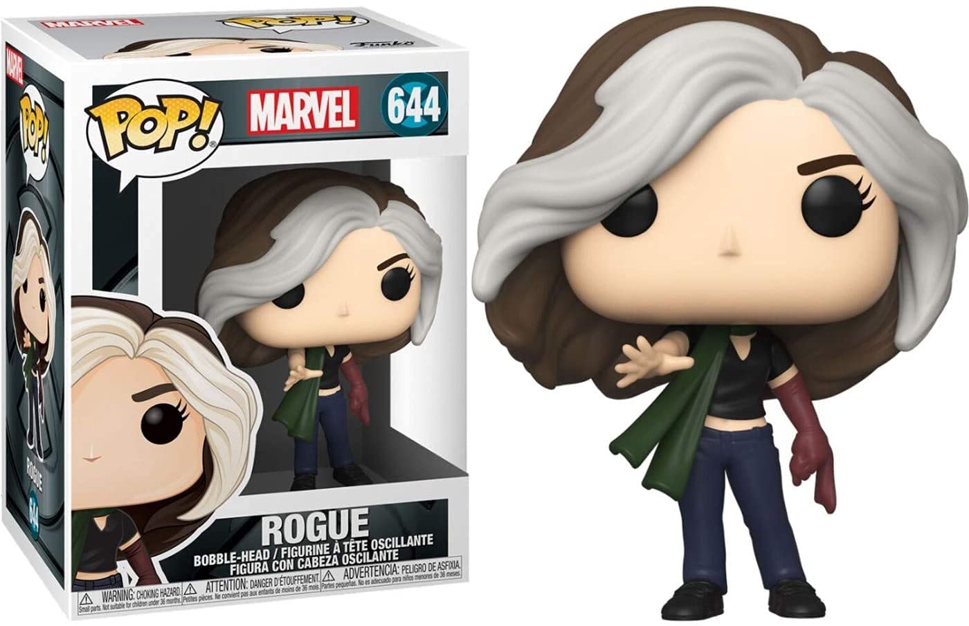 POP Marvel: X-Men 20th Anniversary - Rogue Funko Vinyl Figure (Bundled with Compatible Box Protector Case) Multicolor 3.75 inches