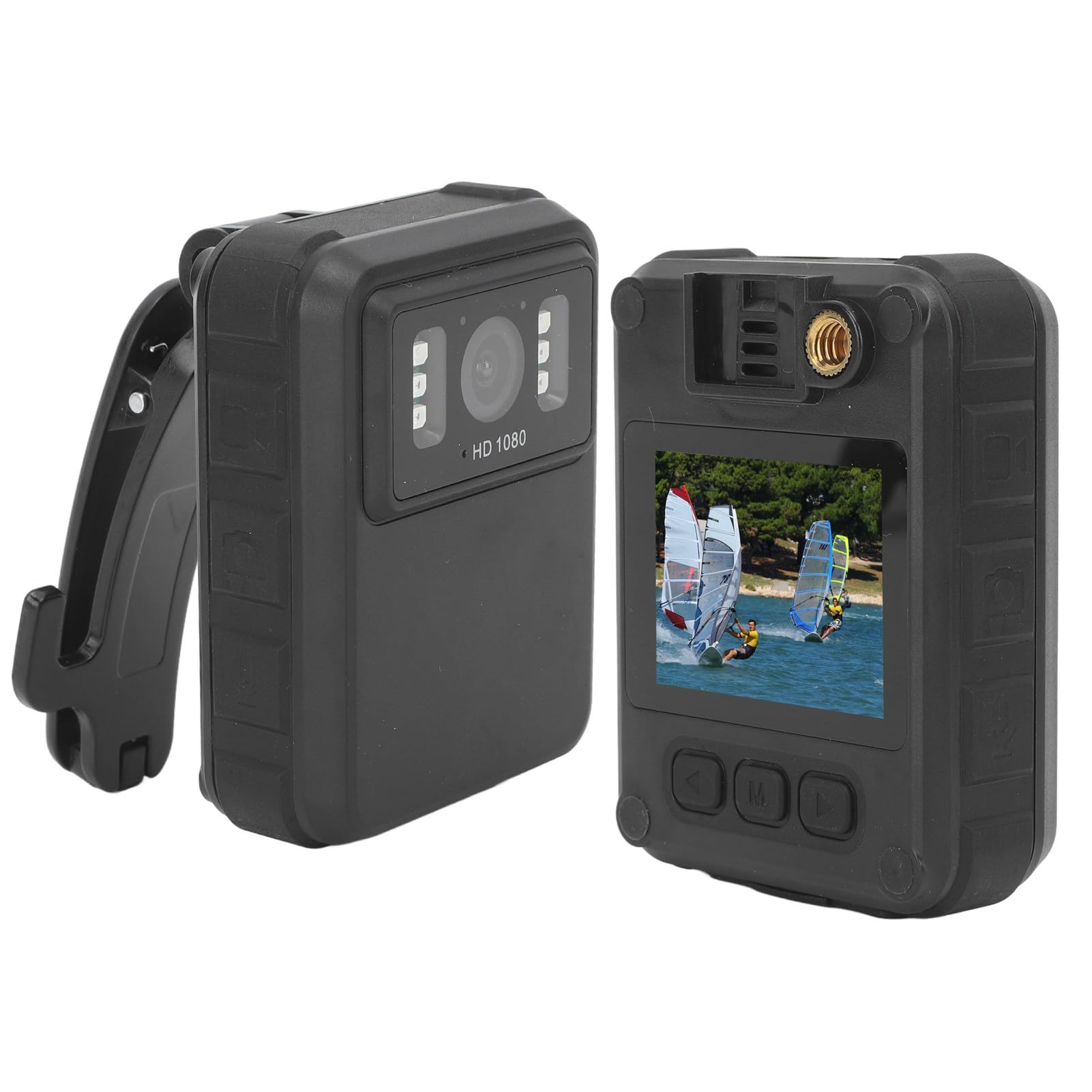 Eulbevoli Sports Camera, Ultra HD Sports Camera Back Clip Large Wide Angle Video Recording for Outdoor
