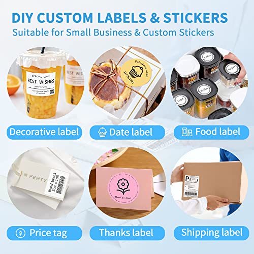 Jiose Thermal Shipping Label Printer - Desktop 4x6 Shipping Label Printer - Support ChromeOS Mac Windows - Apply to Ebay Amazon Shopify Etsy USPS FedEx etc E-Shopping and Logistics Websites