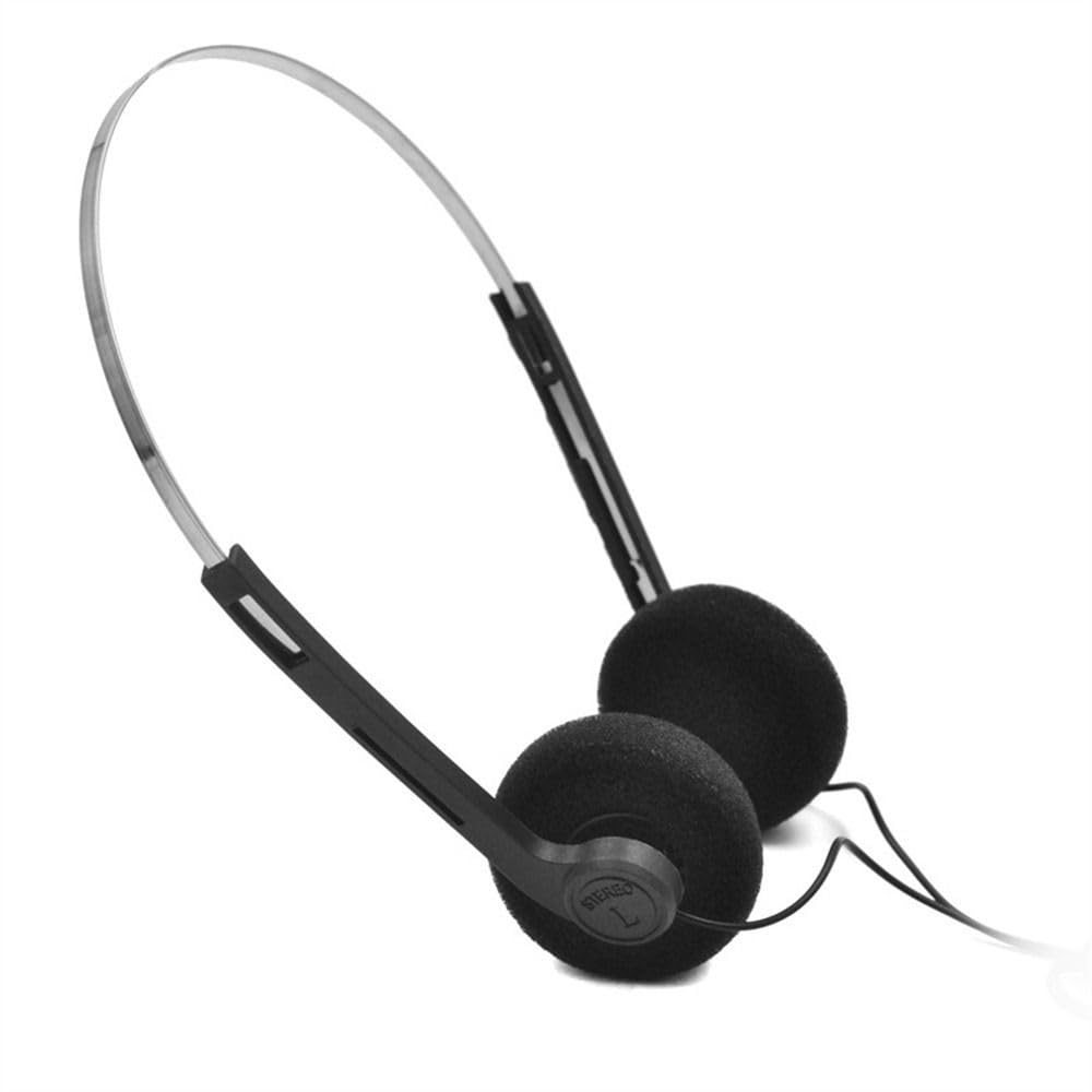 Retro Over-Ear Headphone,Walkman Headphone Vintage Feelings Underwire Headphone Hi-Fi Stereo Black Orange Ear Pad Headphone(Orange)