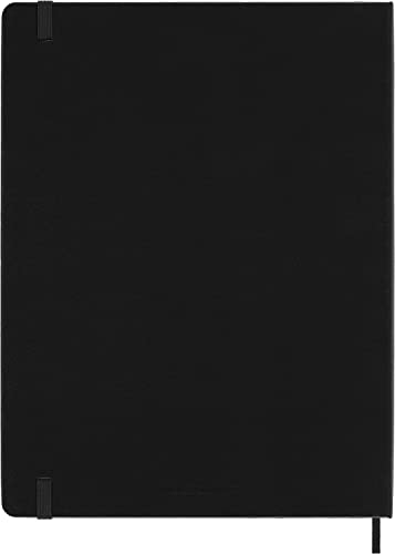 Moleskine 2023 Weekly Notebook Planner, 12M, Extra Large, Black, Hard Cover (7.5 x 10)