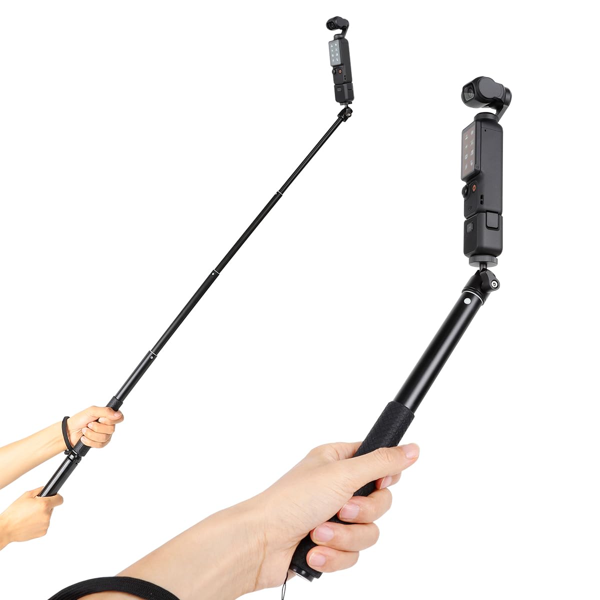 Leenconghui 37inch Selfie Stick Gimbal Extension Pole+Tripod Mount Kit fit for DJI Osmo Pocket 3
