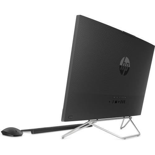 HP 2023 All-in-One AIO Desktop 23.8" FHD IPS Touch 10-Core Intel Core i5-1235U Iris Xe Graphics 16GB DDR4 512GB SSD WiFi AX RJ45 HDMI Webcam Wireless Mouse KB Black Windows 11 Home w/RE USB