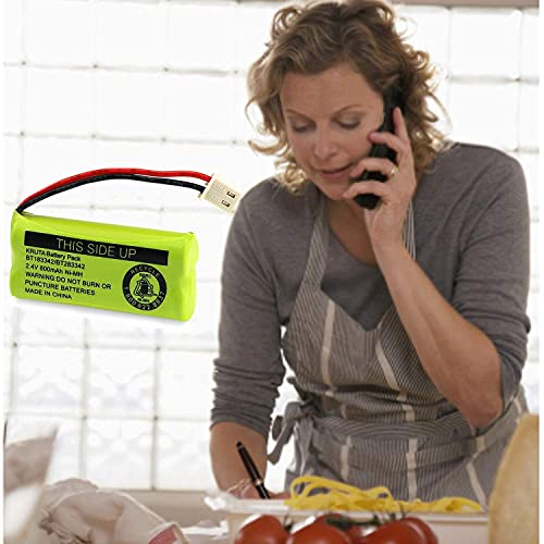 BT183342/BT283342 2.4V 800mAh Ni-MH Battery Pack, Also Compatible with AT&T VTech Cordless Phone Batteries BT166342/BT266342 BT162342/BT262342 2SN-AAA40H-S-X2