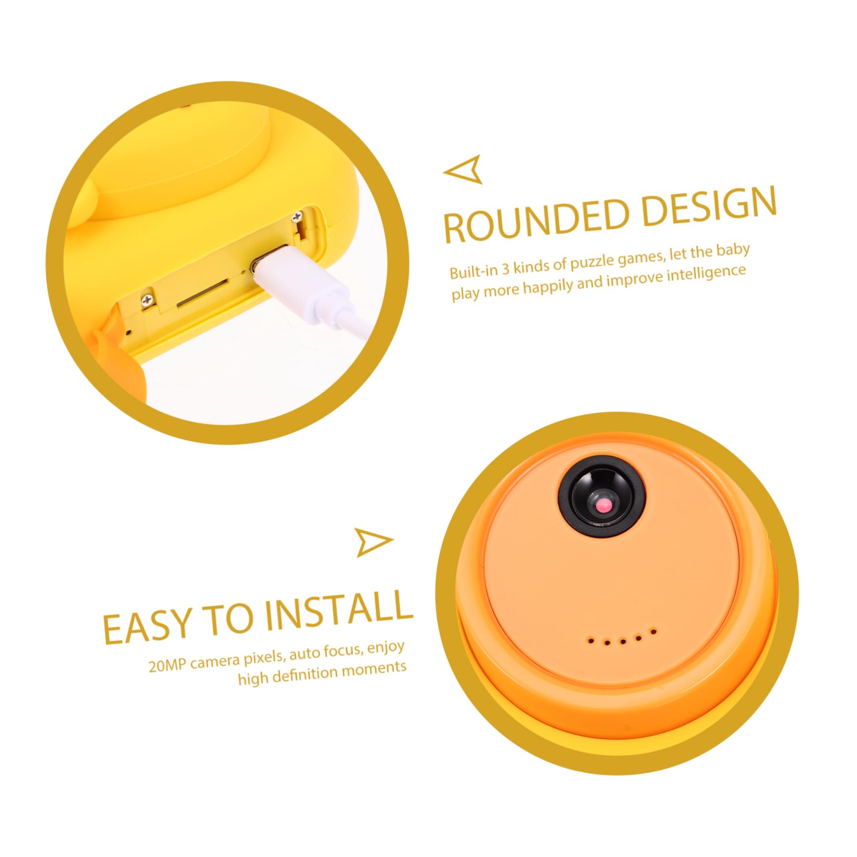 ibasenice Cartoon Children's Camera Toys Camera for Kids Mini Room Children Camera Kids Camera 5 Year Old Boy Toddler Digital Camera Abs